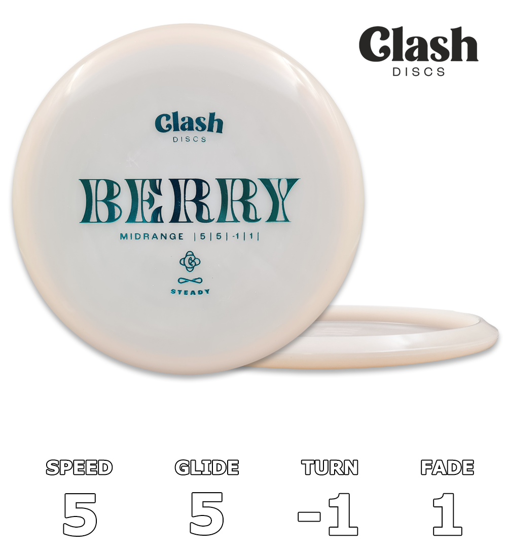 Berry Steady Clash Discs | Speed 5 Glide 5 Turn -1 Fade 1