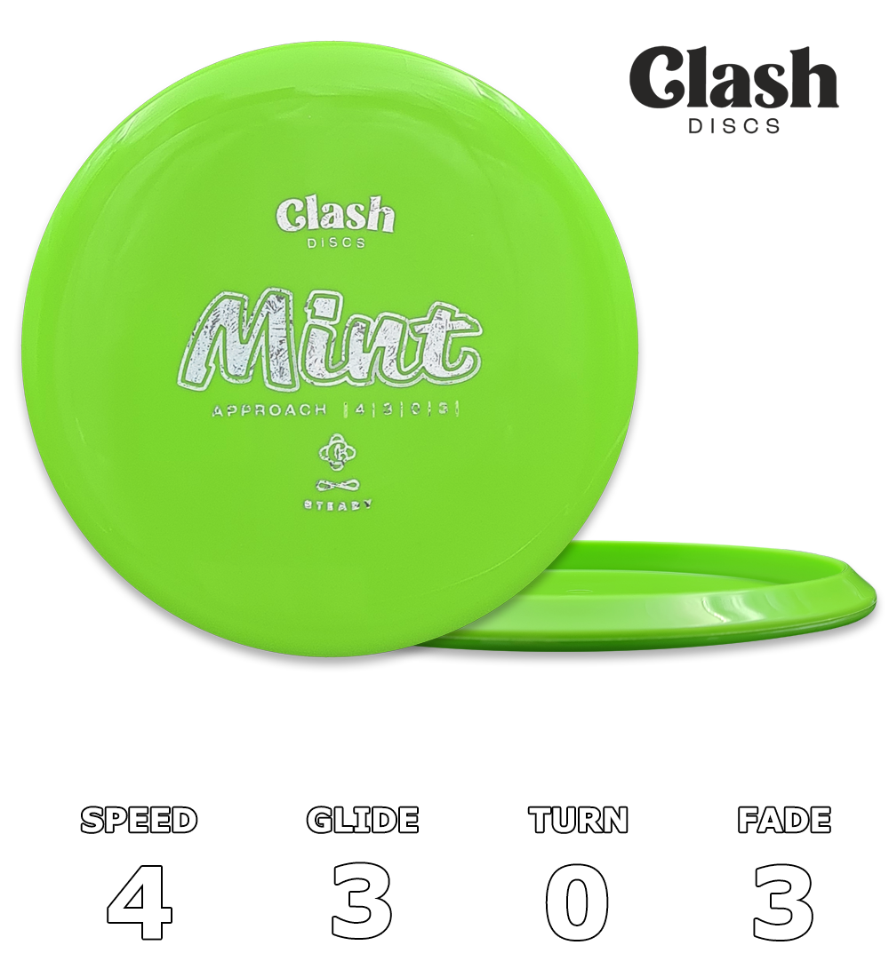 Mint Steady Clash Discs | Speed 4 Glide 3 Turn 0 Fade 3